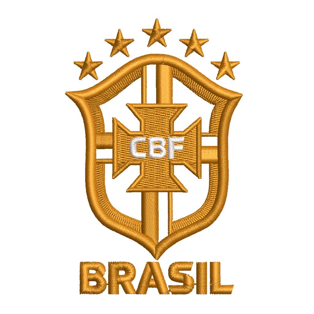 Matriz de Bordado Time CBF Brasil 03 - Loja das Matrizes de Bordado